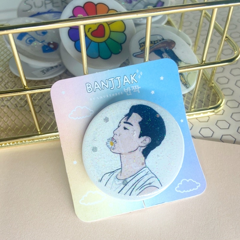 Jual Popsocket Griptok BTS members icons Army RM Jin Suga J-Hope Jimin ...