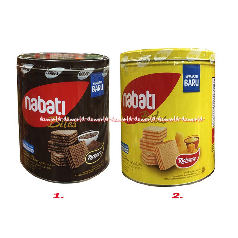 Jual Richeese Nabati Bite 320gr Wafer Snack Coklat Keju Cemilan Richis ...