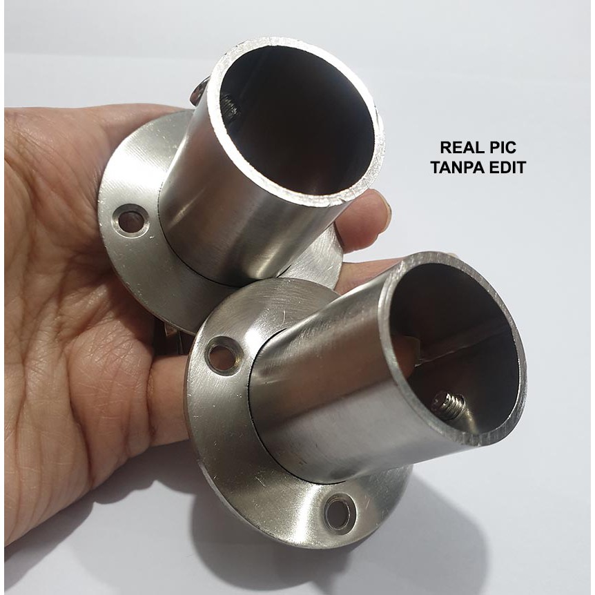 Jual Bracket Topi untuk Pipa Stainless 1 inch / Dop Pipa Stainless ...