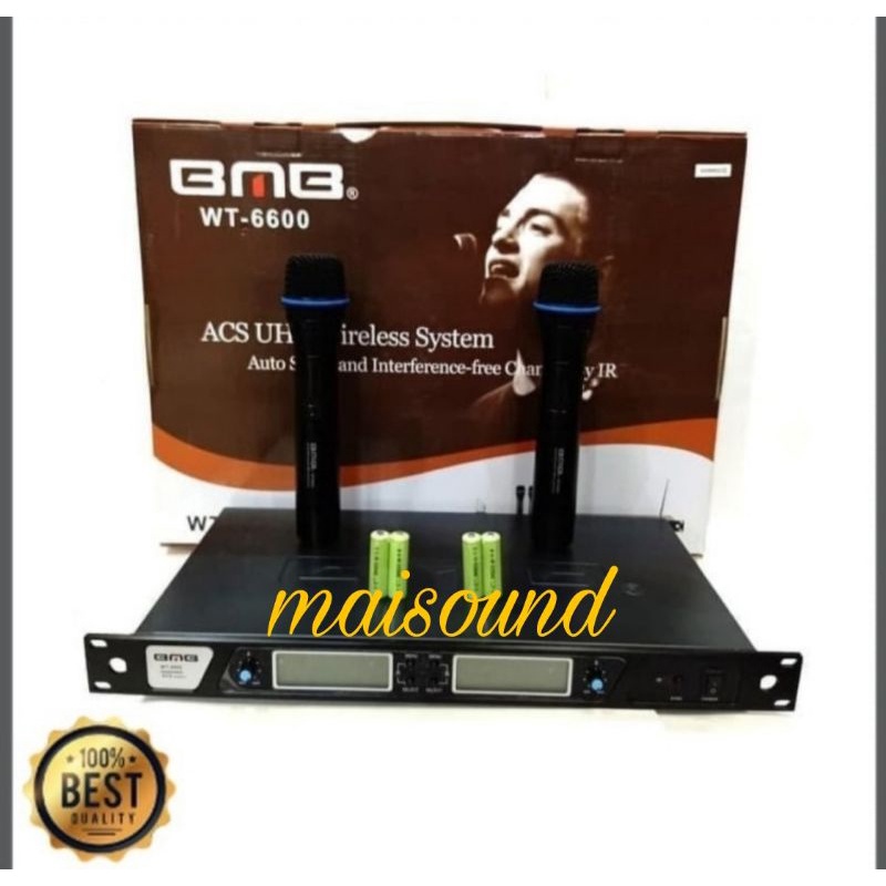 Jual MIC WIRELESS BMB WT6600 ORIGINAL HANDHELD MICROPHONE BMB WT 6600 ...