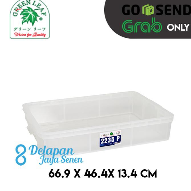 Jual Promo Kontainer Roti 2235P GREEN LEAF 67x46.4x13.4cm/ Container ...
