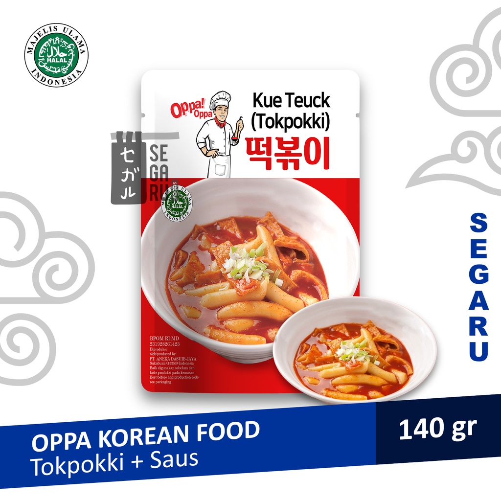 Jual Topokki Tteokbokki Tokpokki Tokpoki OPPA 100g + Saus 50g HALAL | Shopee Indonesia
