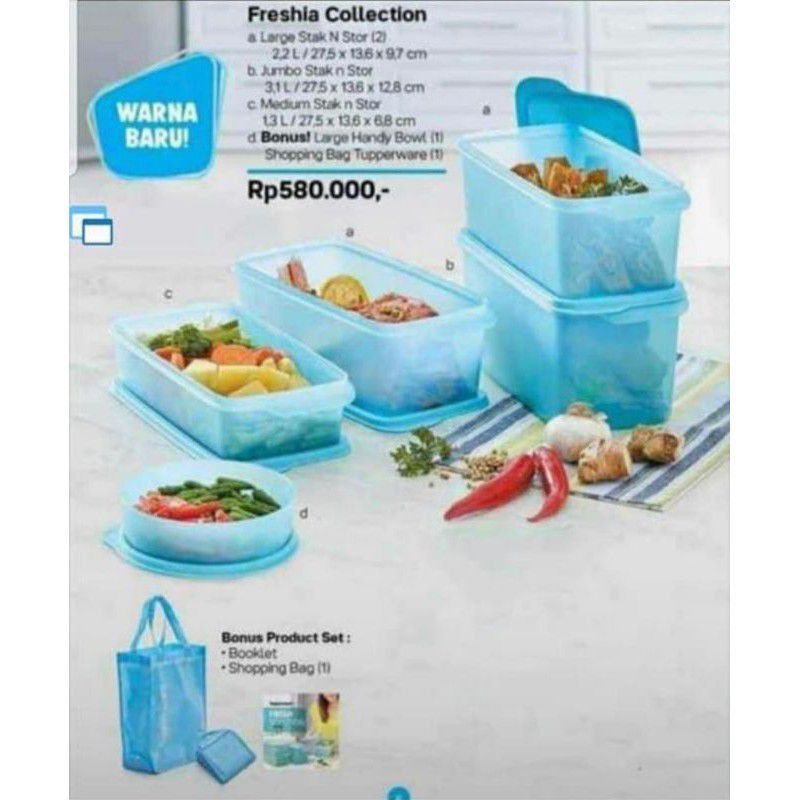 Jual Tupperware freshia collection - wadah serbaguna set - kotak ...