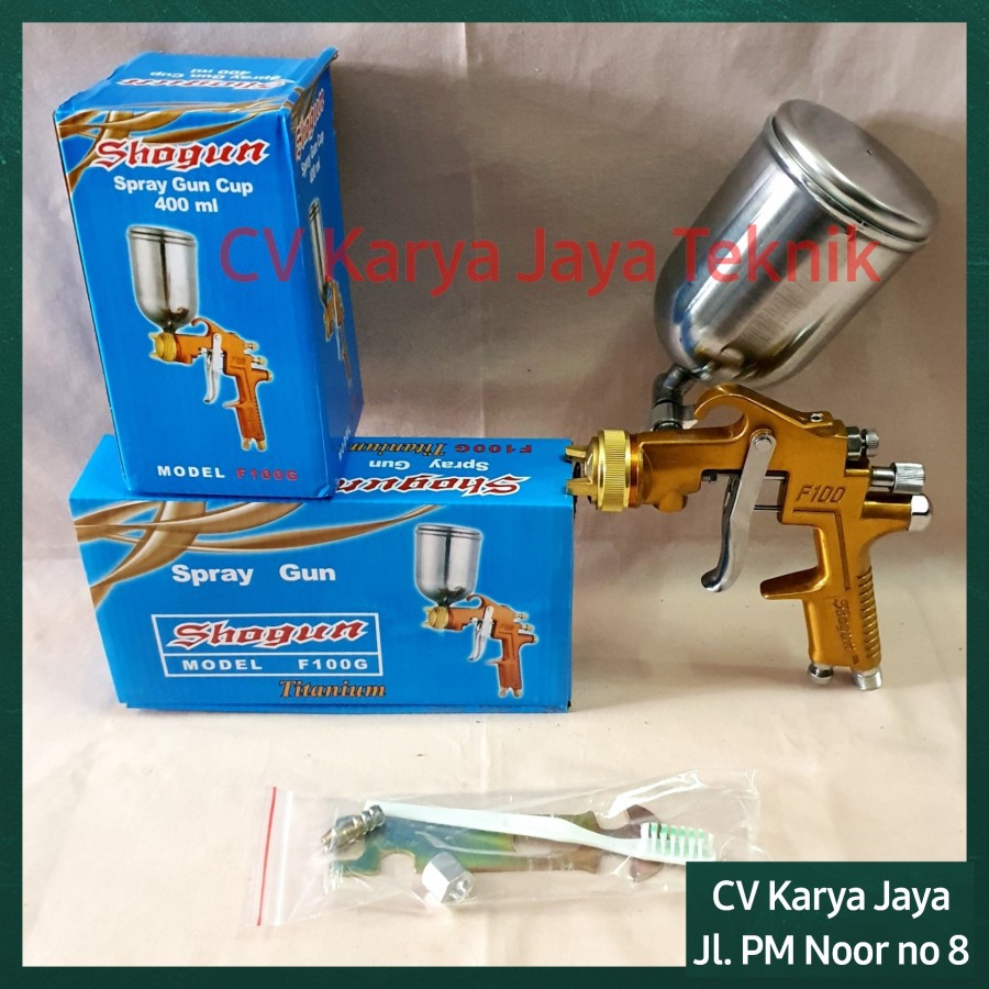 Jual Air Spray Gun Shogun Tabung Atas F-100G / Alat Semprot Cat / Sped ...