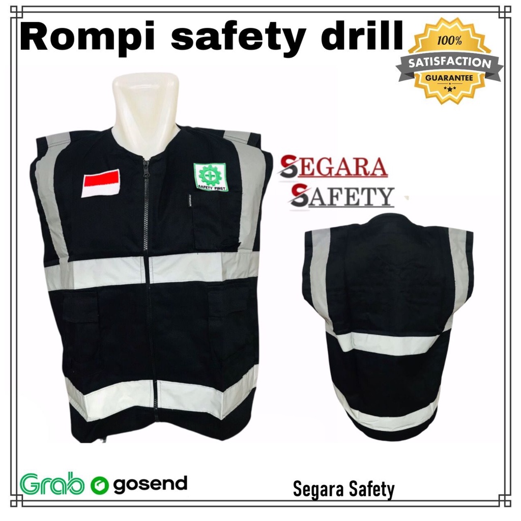 Jual Rompi safety Proyek | Rompi safety drill / BISA COD | Shopee Indonesia
