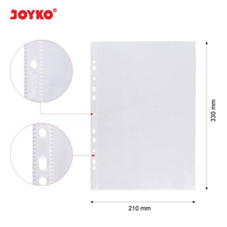 Jual JOYKO 10 SHEET PROTECTOR F4 / FILE PELINDUNG KERTAS SHP-201-10 ...