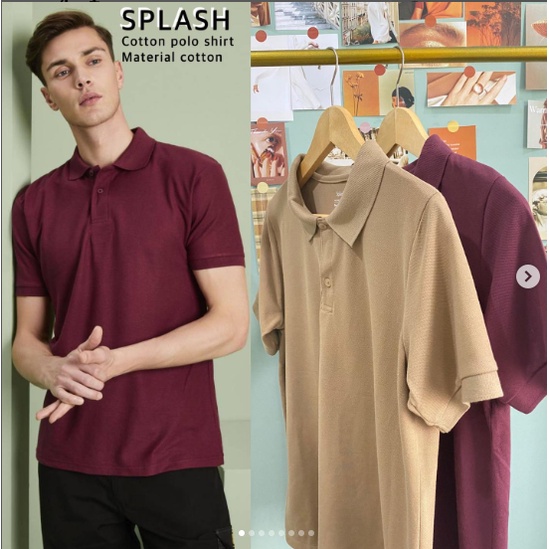 Jual SPLASH Basic Polo Shirt - Kaos Polo Pria | Shopee Indonesia