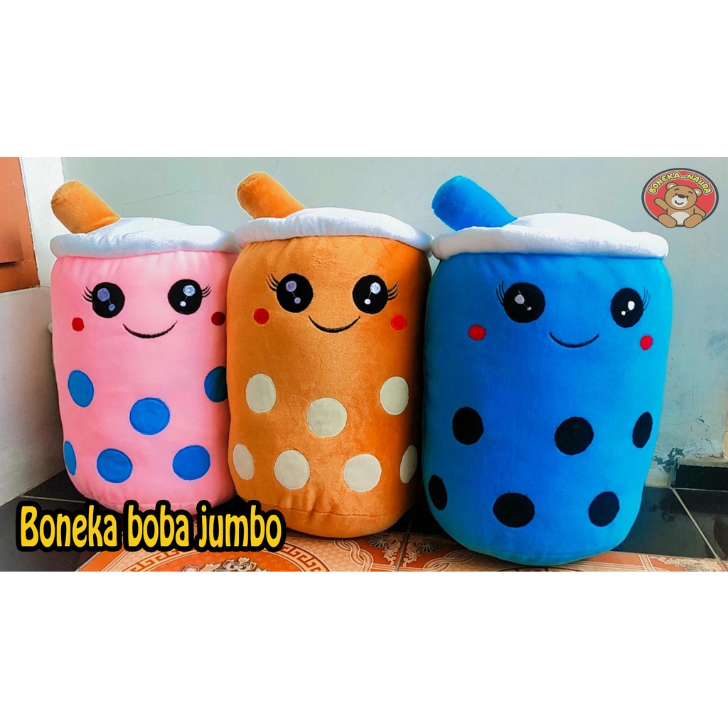 Jual Boneka boba jumbo besar murah /boneka boba milk tea /boba viral ...