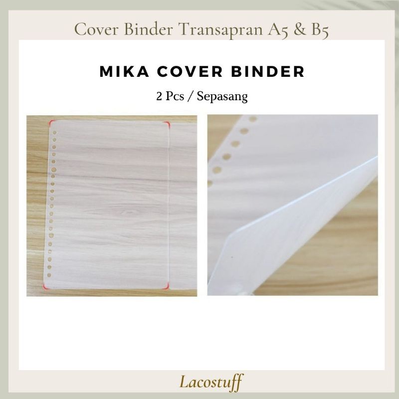 Jual LACOSTUFF 2 Lembar Cover Plastic Binder Transparan A5 20 / B5 26 ...