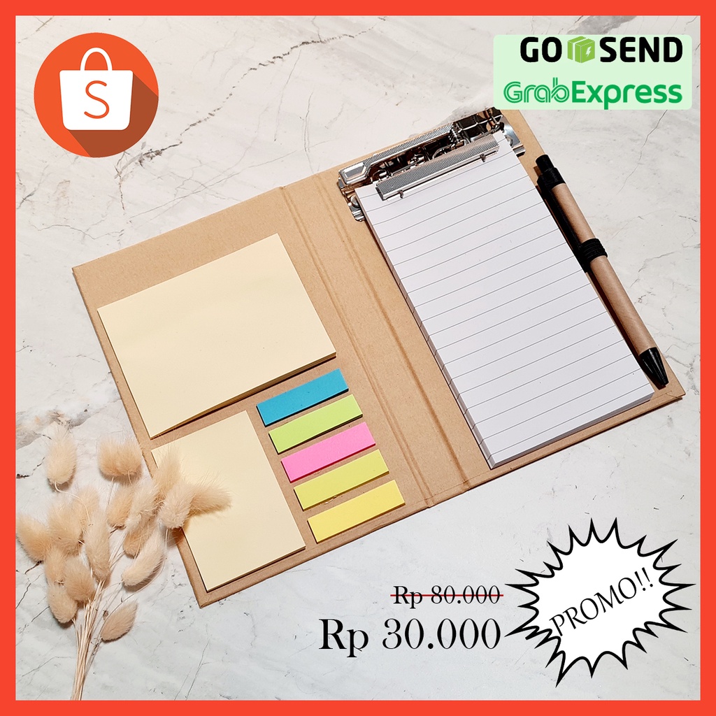 Jual Notebook Buku Tulis Set desain Kanji Jepang Sticky Note + Pulpen ...