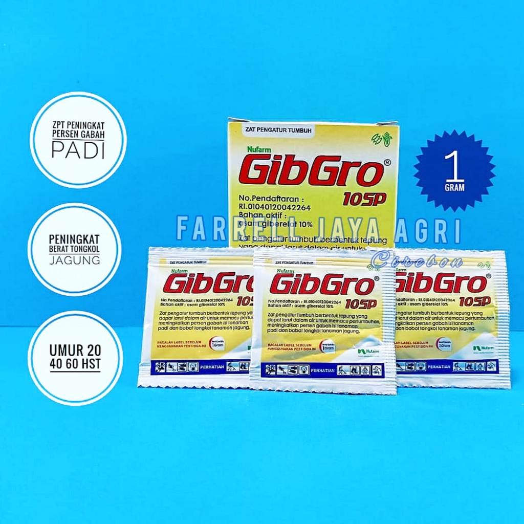 Jual GIBGRO 10 SP ZAT PENGATUR TUMBUH 1 GRAM | Shopee Indonesia