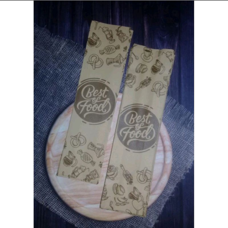 Jual Kertas Kebab Coklat Best Food/ Kantong Kebab / Packing Kebab ...
