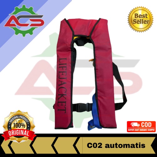 Jual Life Jacket Marlin Automatic Co2 Live Vest | Shopee Indonesia