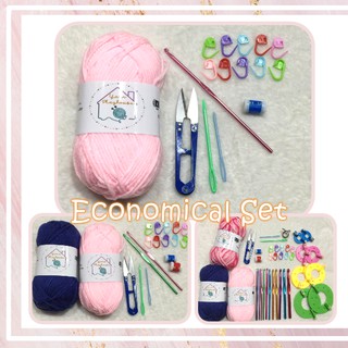 Jual Starter Kit Crochet Paket merajut pemula set peralatan rajut paket ...