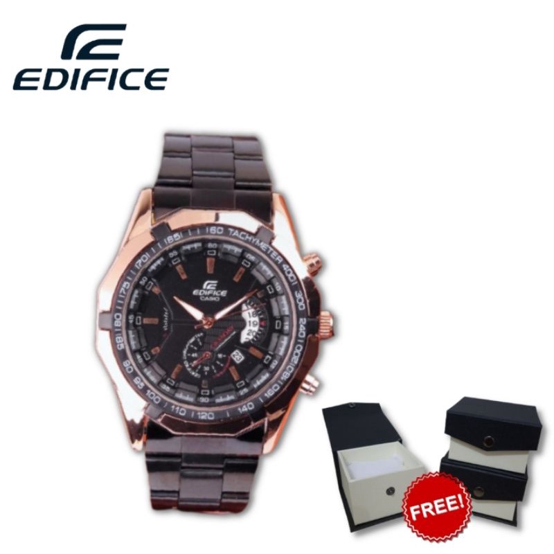 Jual JAM TANGAN PRIA CASIO EDIFICE STAINLESS STEEL FREE BOX TERBARU ...