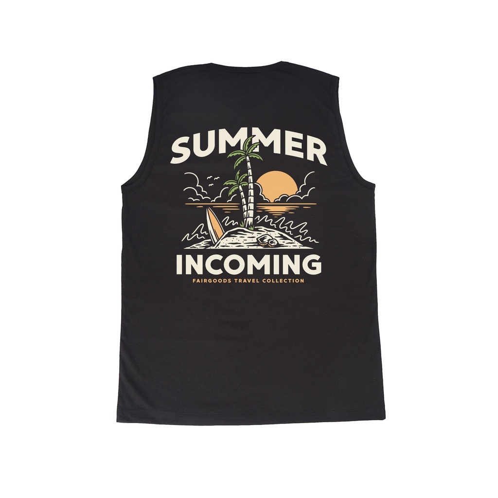 Jual Fairgoods Tank Top - Summer Incoming - Hitam | Shopee Indonesia