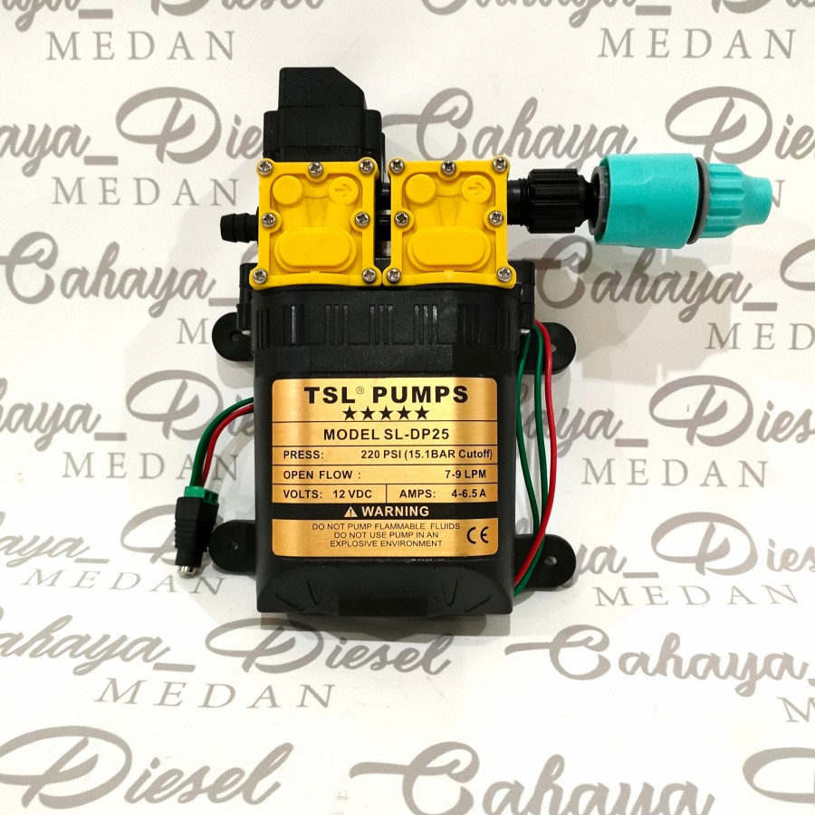 Jual TSL DOUBLE PUMP POMPA AIR DC12 VOLT MESIN CUCI STEAM POMPA GANDA ...