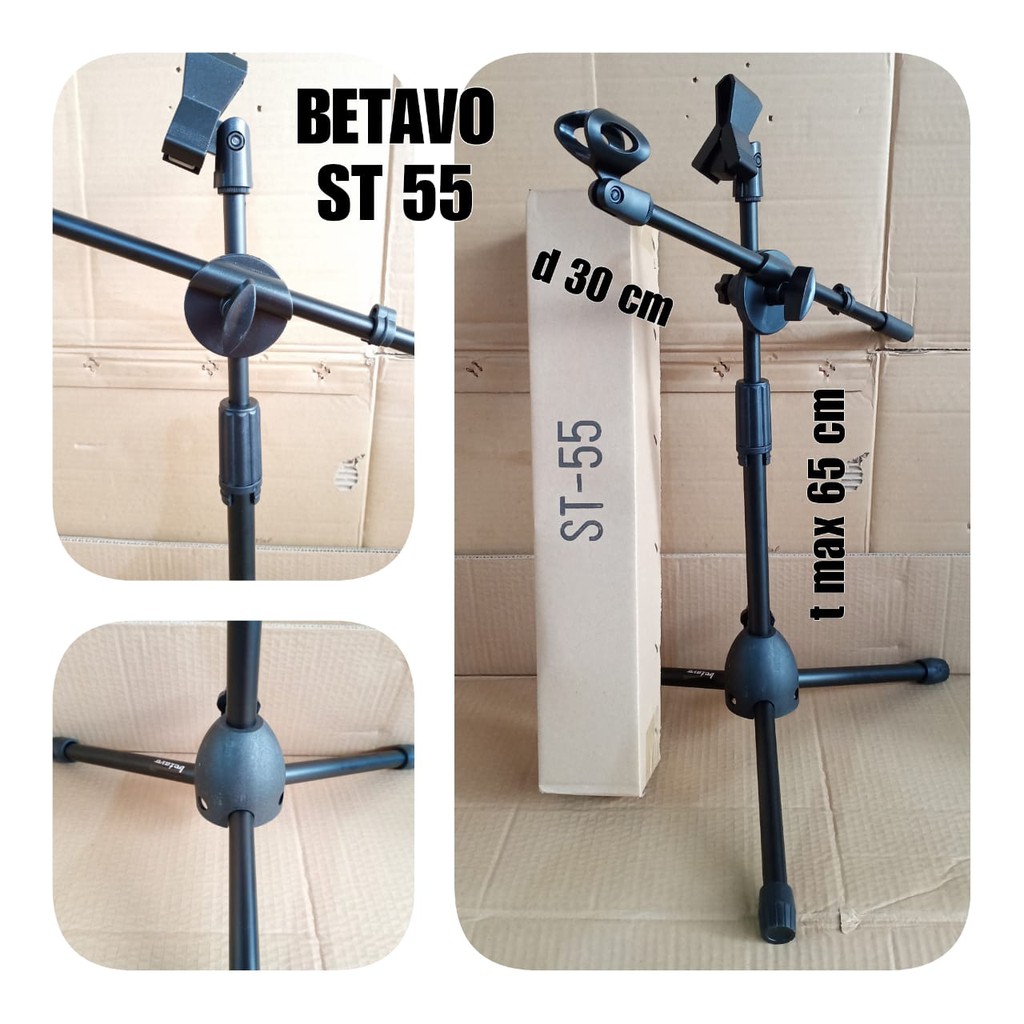 Jual STAND MIC LANTAI BETAVO ST 55 MICROPHONE STANDING | Shopee Indonesia
