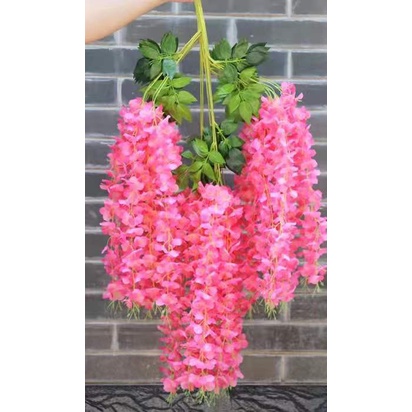 Jual Bunga Plastik Daun Rambat Palsu Wisteria Artificial Dekorasi ...