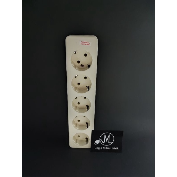 Jual STOP KONTAK ARDE UTICON 5 LUBANG ST-158 TERMINAL KUNINGAN ASLI | Shopee Indonesia