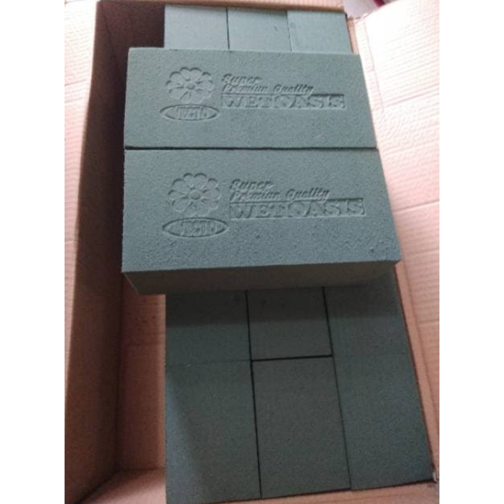 Jual Floral Foam Vecto Wet Super Premium/Busa Bunga Ecer/Oasis Basah ...