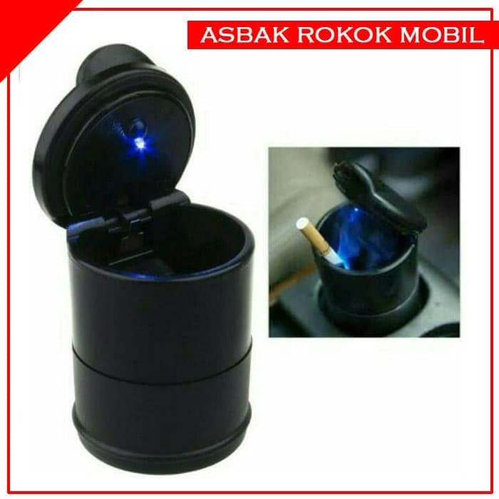 Jual Asbak Mobil LED -Tempat Abu Rokok Koin Warna HITAM - Car Ashtray ...