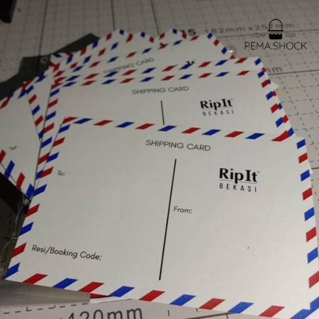 Jual Stiker Pengiriman Model Shipping Card 100 pcs | Shopee Indonesia
