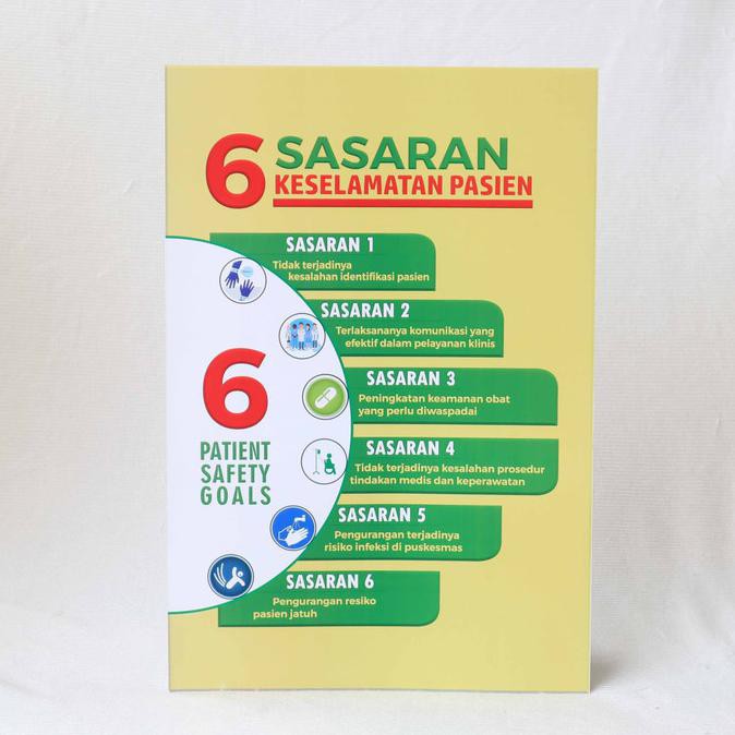 Jual Poster 6 Sasaran Keselamatan Pasien KOMPLIT | Shopee Indonesia