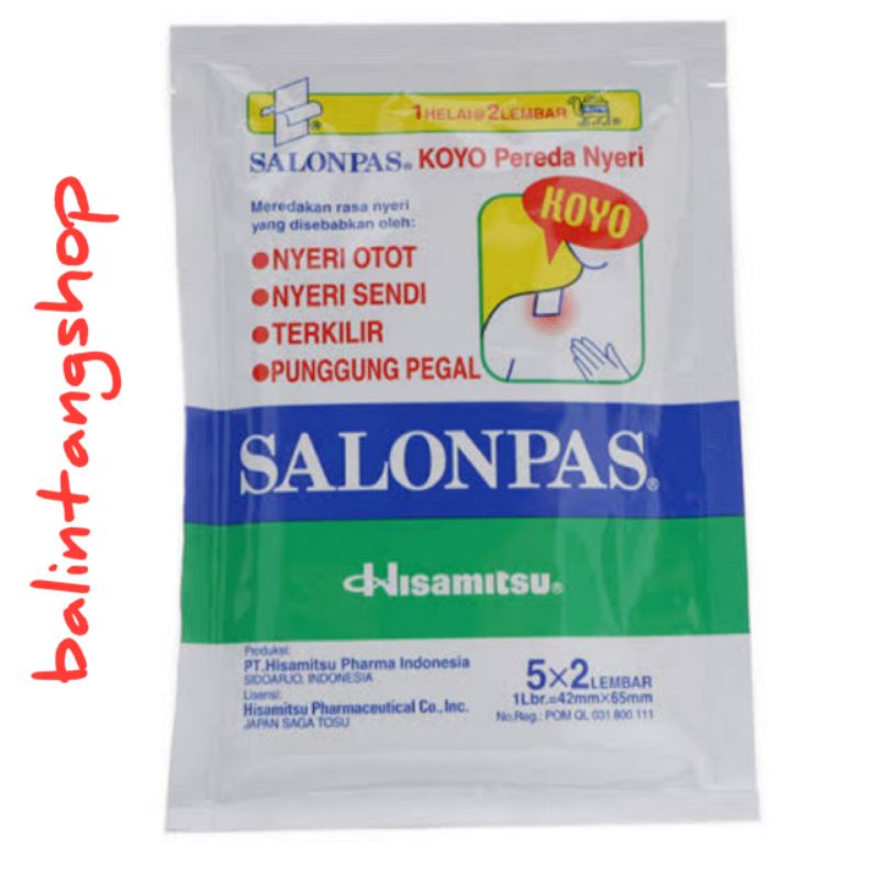 Jual 1 SACHET SALONPAS KOYO / ISI 12 LEMBAR | Shopee Indonesia
