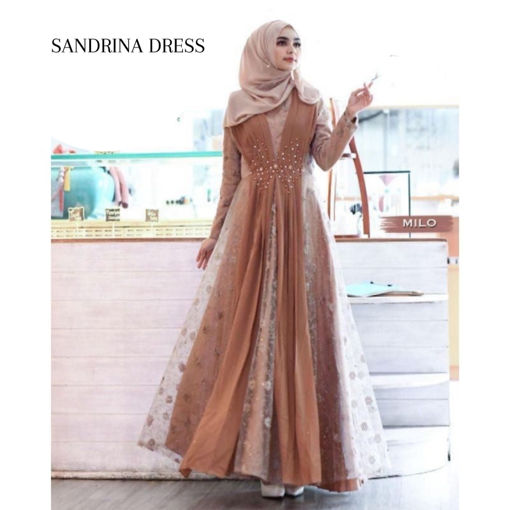 Jual SANDRINA DRESS brokat remaja / baju pesta / gamis kondangan ...