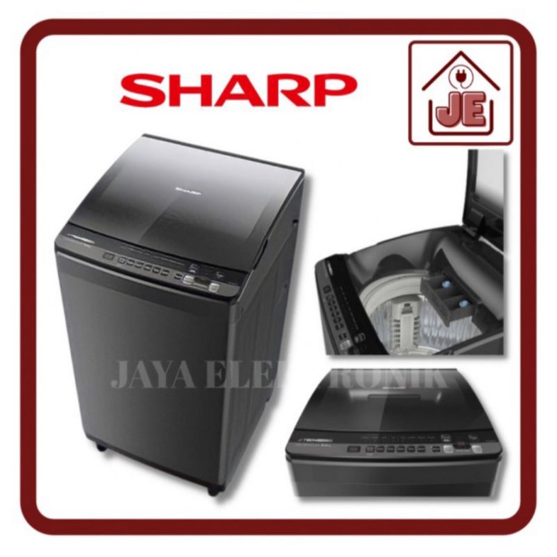 Jual Mesin cuci inverter sharp 1 tabung 9,5 kg top loading ES-9500XT-SA | Shopee Indonesia
