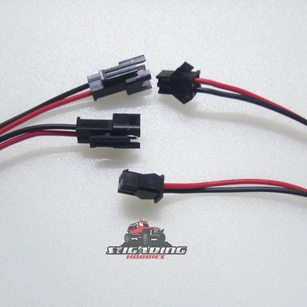 Jual KABEL SOCKET SM 2 PIN MALE FEMALE 22AWG | Shopee Indonesia