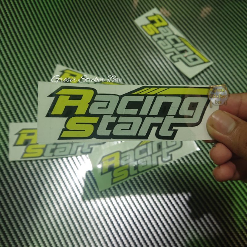 Jual Sticker Racing Start cutting stiker motor reflektive | Shopee ...