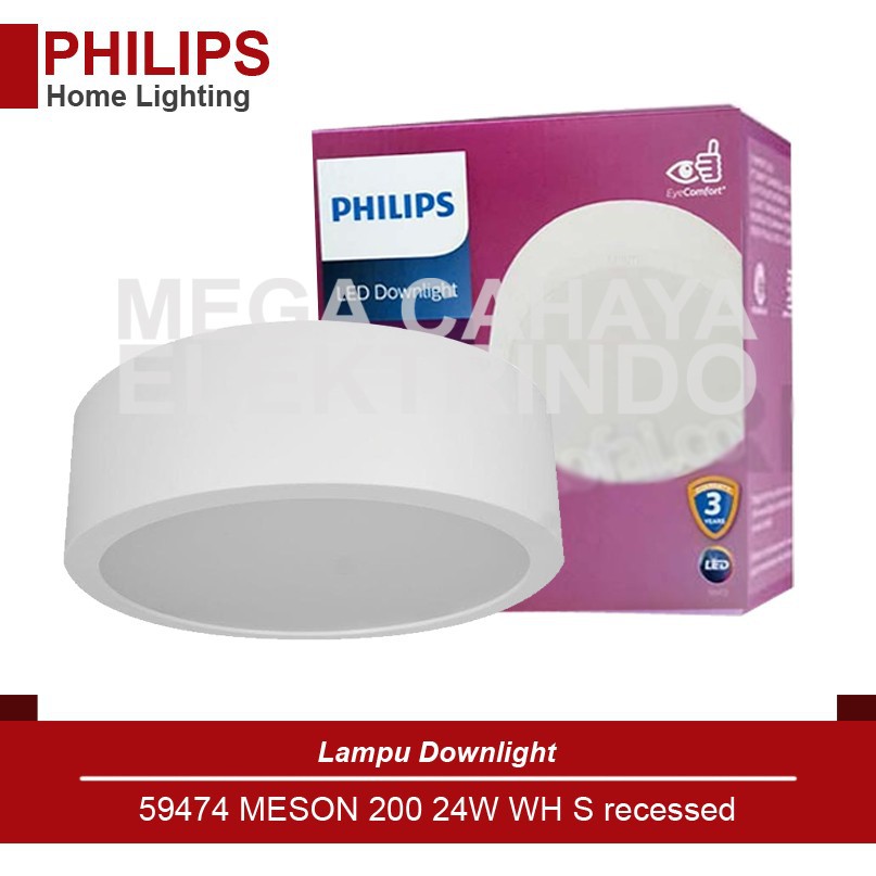 Jual DOWNLIGHT LED PHILIPS 59474 MESON 24 W S - LAMPU PLAFON | Shopee ...
