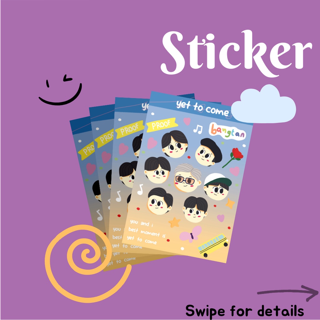 Jual STICKER BTS COMEBACK YET TO COME | Shopee Indonesia