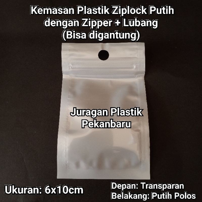 Jual ( ISI 50 PCS/PACK ) Kemasan Plastik Klip Putih Ziplock 6x10 cm ...
