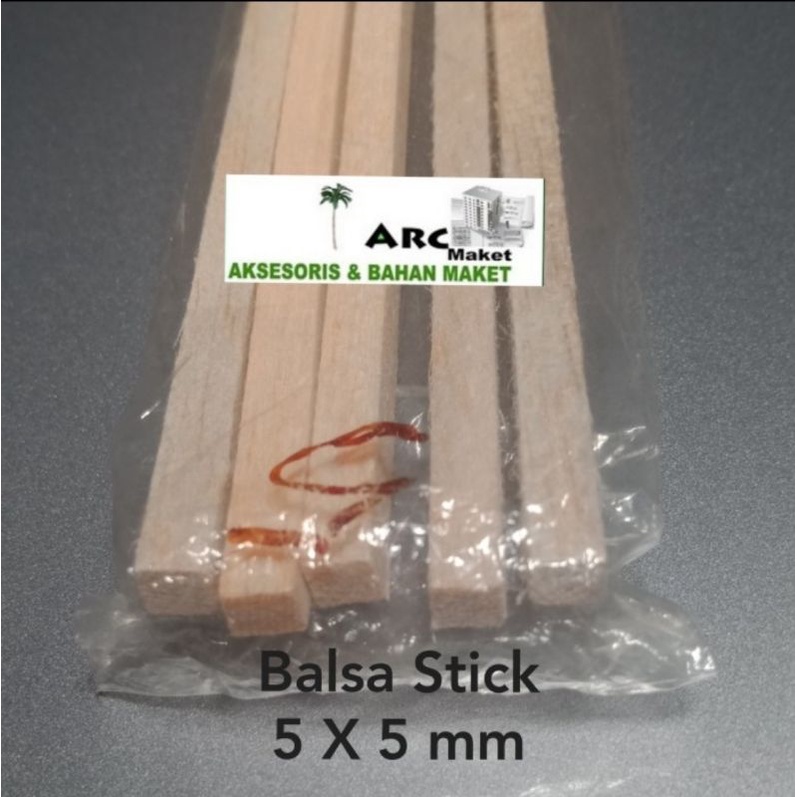 Jual KAYU BALSA STICK 1.5 MM, 2 MM, 3 MM, 4 MM, 5 MM, 6 MM, 8 MM, DAN ...
