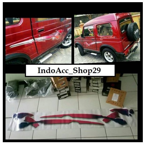Jual Sticker Stiker Striping List Body Katana Merah New Lama katana Gx Dx Bri 4x2 4x4 Long Short ...