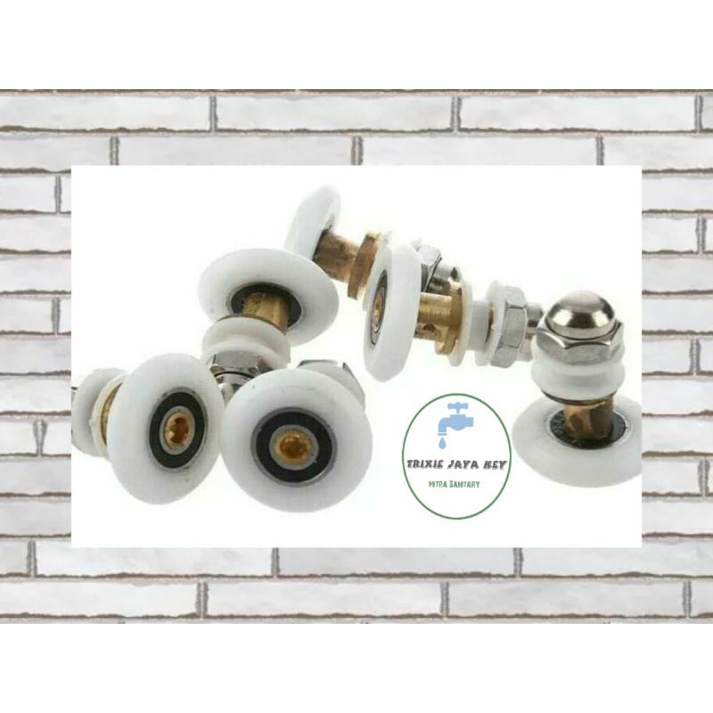 Jual Roda Shower Box 25cm/Roda Pintu Sliding Kamar Mandi | Shopee Indonesia