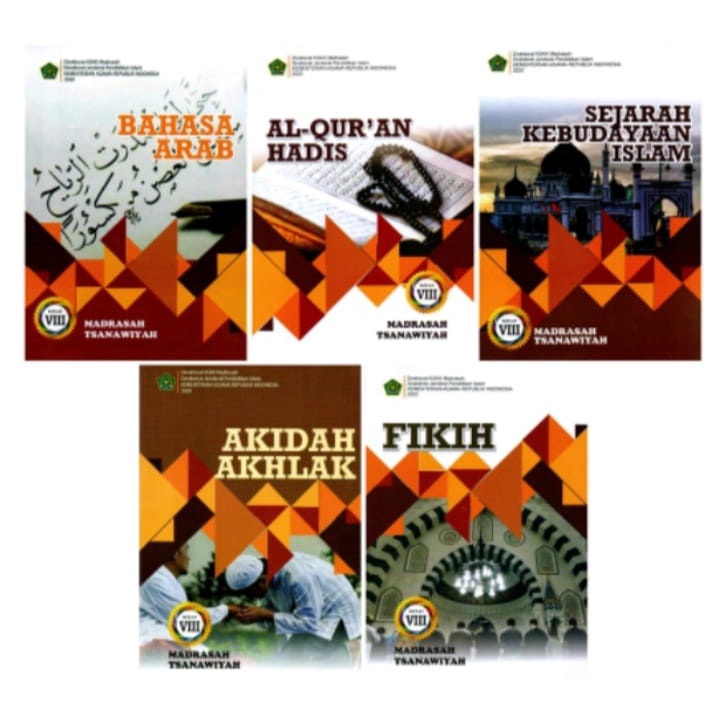 Jual PAKET KEMENAG MTS/SMP KELAS 8 AKIDAH AKHLAK, FIKIH, BAHASA ARAB, AL QURAN HADIS, SEJARAH ...