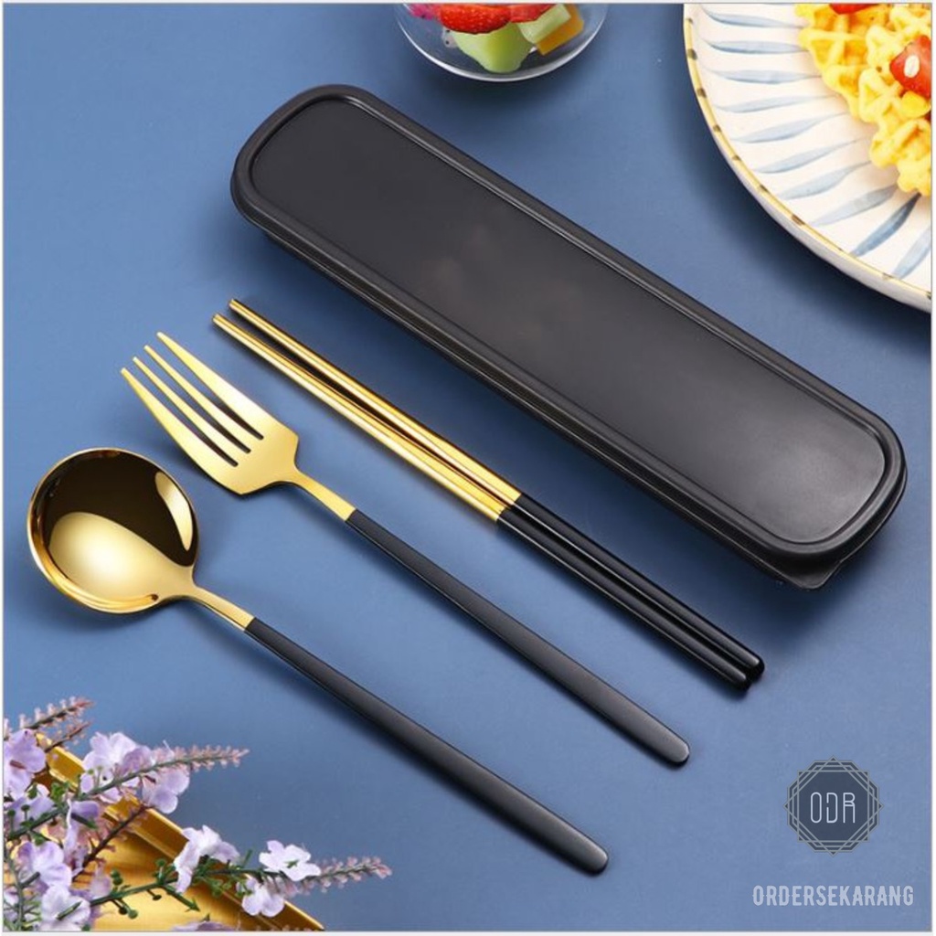 Jual SENDOK GARPU SUMPIT KOREA SET FOOD STAINLESS STEEL TEBAL FOOD ...