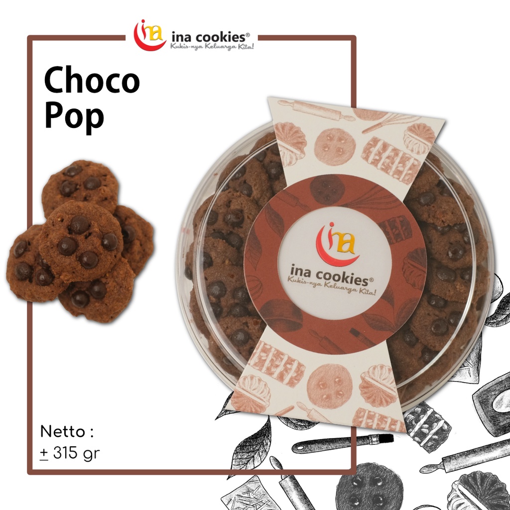 Jual INA COOKIES TOPLES REGULER CHOCO POP | Shopee Indonesia