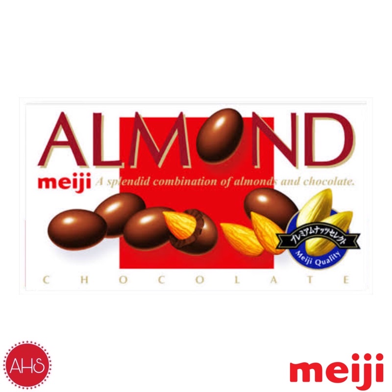 Jual Meiji Chocolate - Almond Black Cocoa 64g & Almond 74g | Shopee Indonesia