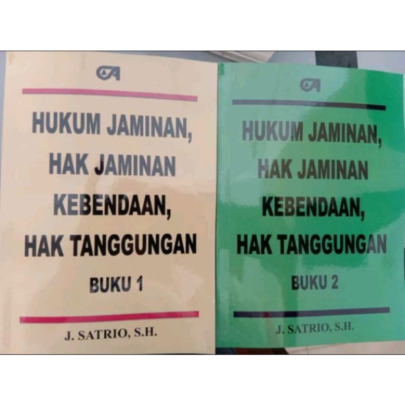 Jual SATU SET HUKUM JAMINAN, HAK JAMINAN KEBENDAAN, HAK TANGGUNGAN BUKU 1 & 2 | Shopee Indonesia