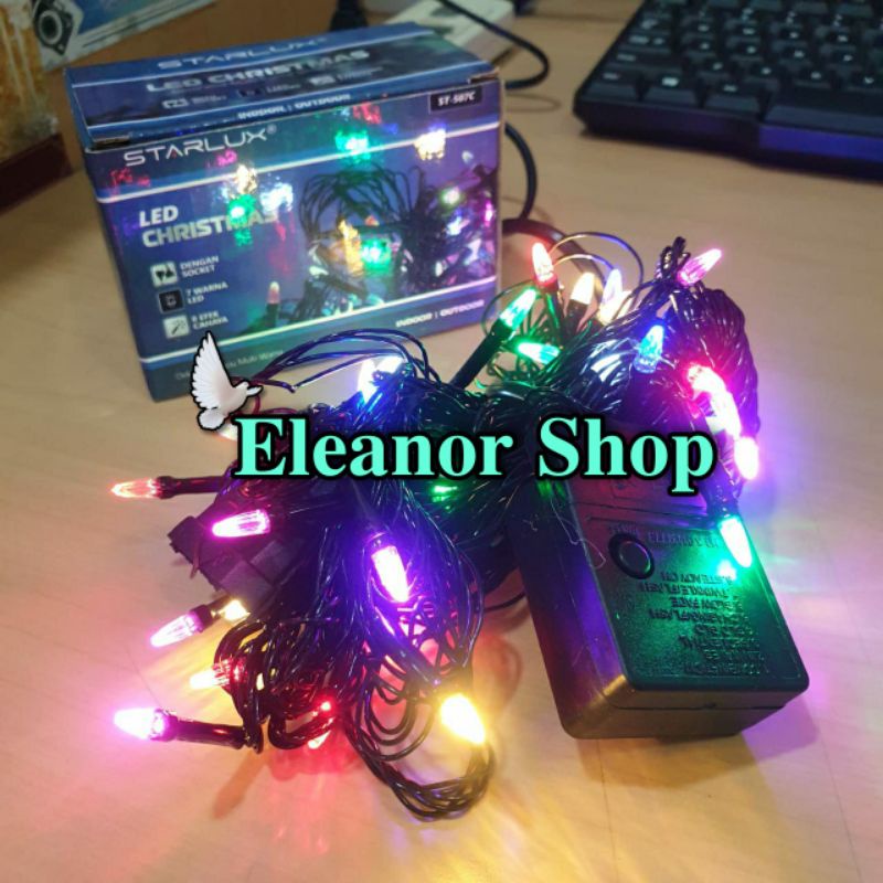 Jual Lampu Natal LED CHRISTMAS Starlux/Lampu Hias Dekorasi warna warni ...