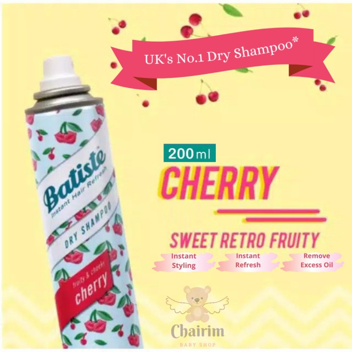 Jual Batiste Dry Shampoo 200 ml (Cherry) | Shopee Indonesia
