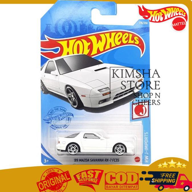 Jual Gaya Hot Wheels 89 Mazda Savanna Rx-7 Fc3S Die Cast Mainan Mobil ...