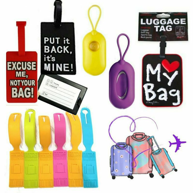 Jual MY BAG YOU TRAVEL LUGGAGE TAG Silicone Rewritable Luggage Tag ...