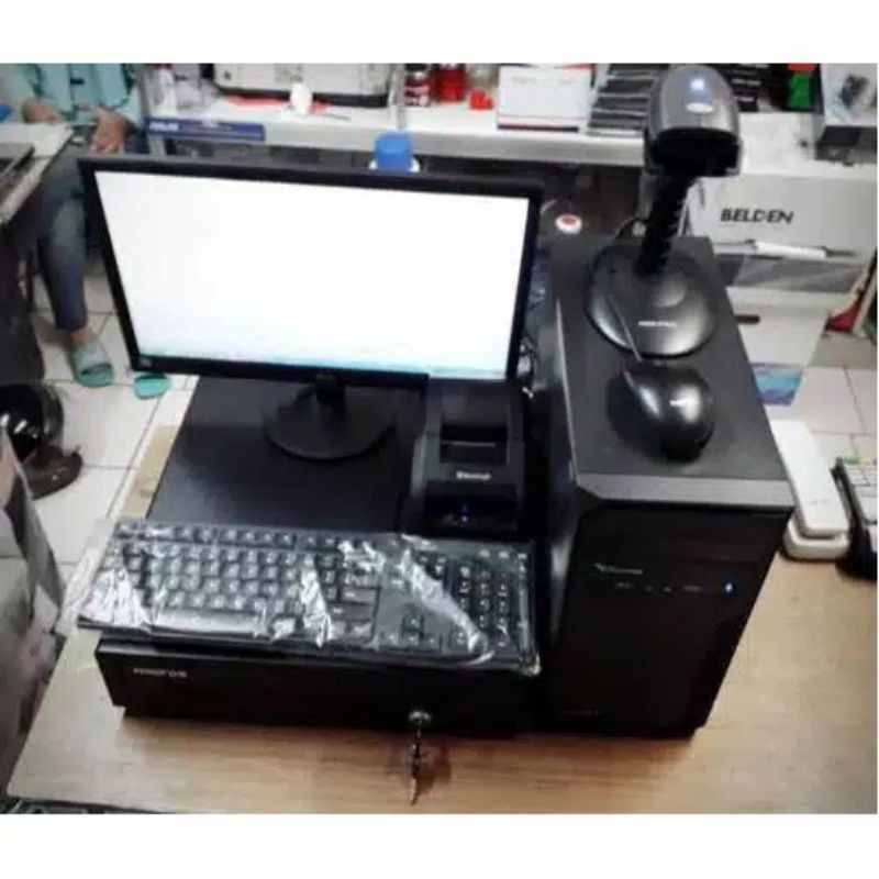 Jual Paket Komputer Kasir Wireless Mouse Keyboard ( CPU , Monitor , Printer , Barcode ) | Shopee ...