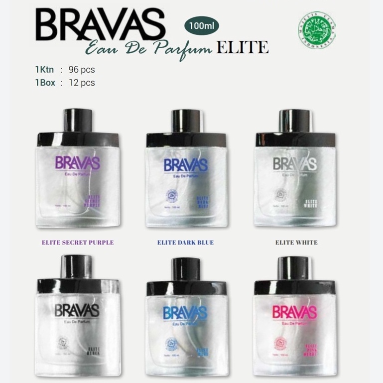Jual BRAVAS Parfum EDP ELITE 100 ML Eau De Parfum HALAL 100% Original ...